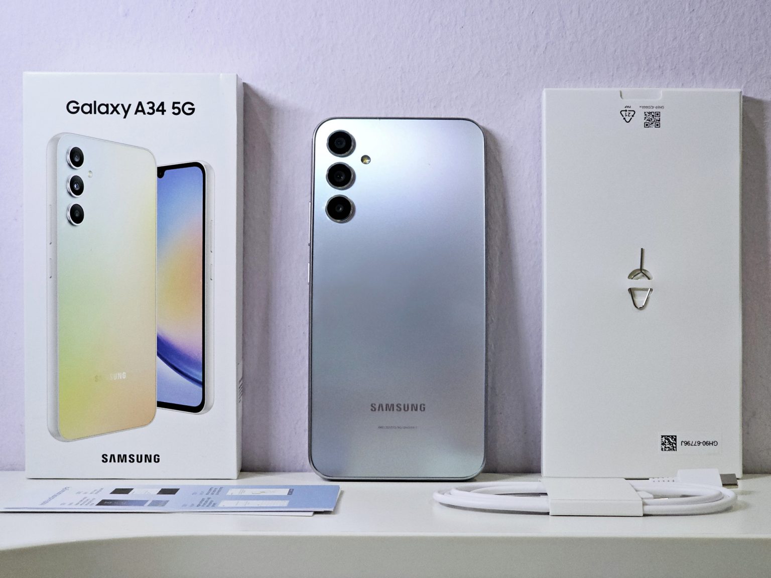 Samsung Galaxy A34 5G 開箱初體驗：防水設計、OIS主攝、120Hz屏、雙喇叭與大電量全到齊！ - VTECH