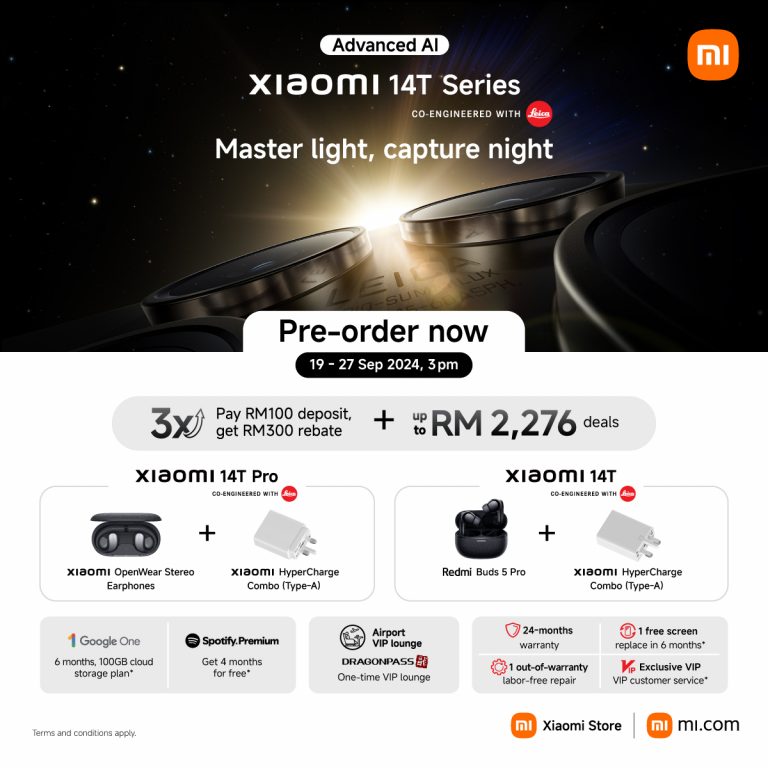預購贈品總值高達 RM2,267：小米14T 系列大馬預購正式開跑；新機規格搶先看！ - VTECH
